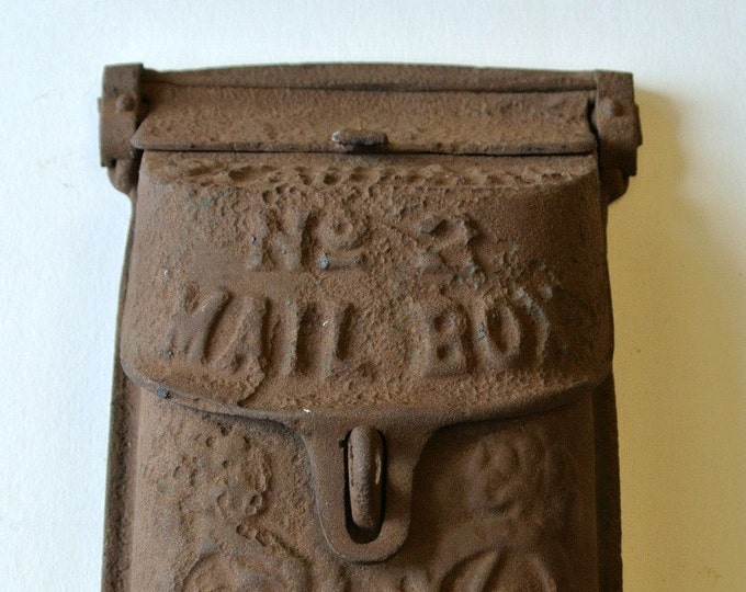 Antique Standard No. 2 Mailbox Letterbox Cast Iron Rustic Collectible ...