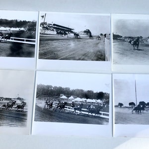 Antique Black & White Photographs of Harness Horse Racing-from the ...