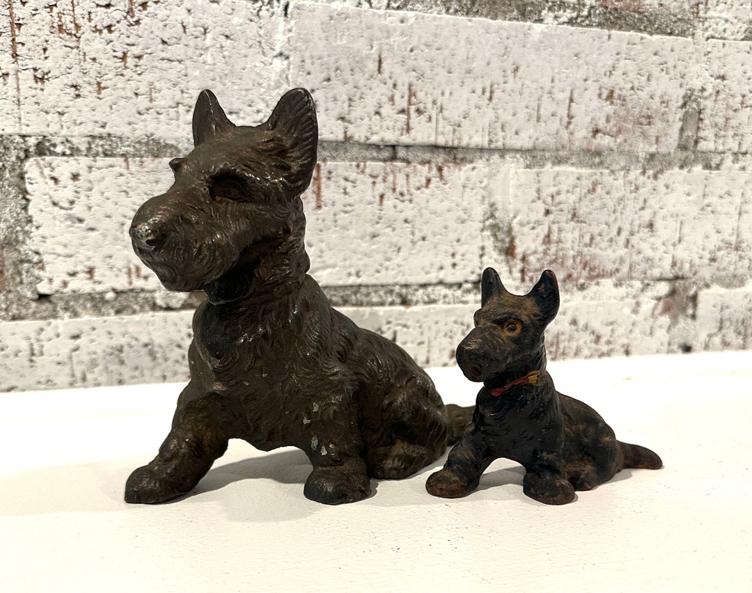 Vintage Cast Iron Scotty Dogs-2 Different Sizes Being Sold Separately ...