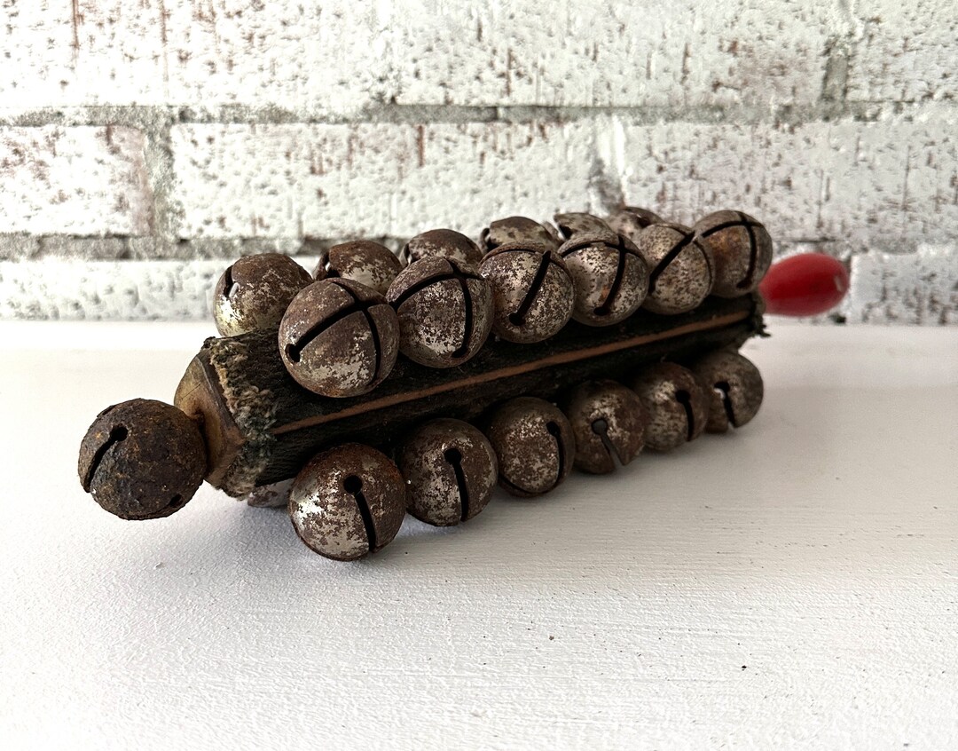 Antique Folk Art Bells, Vintage Bell Ringer, Handmade OOAK, Multiple ...