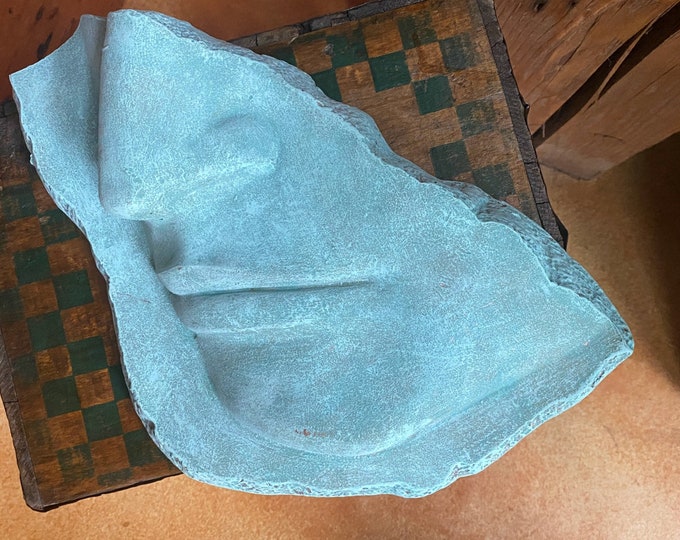 Vintage Plaster Wall Mounted Face Sculpture-garden Wall Decor-garden ...