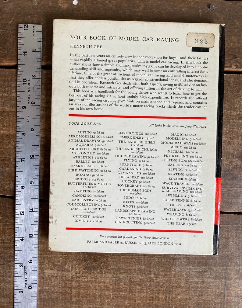 Rare Vintage Book-your Book of Model Car Racing by Kenneth - Etsy