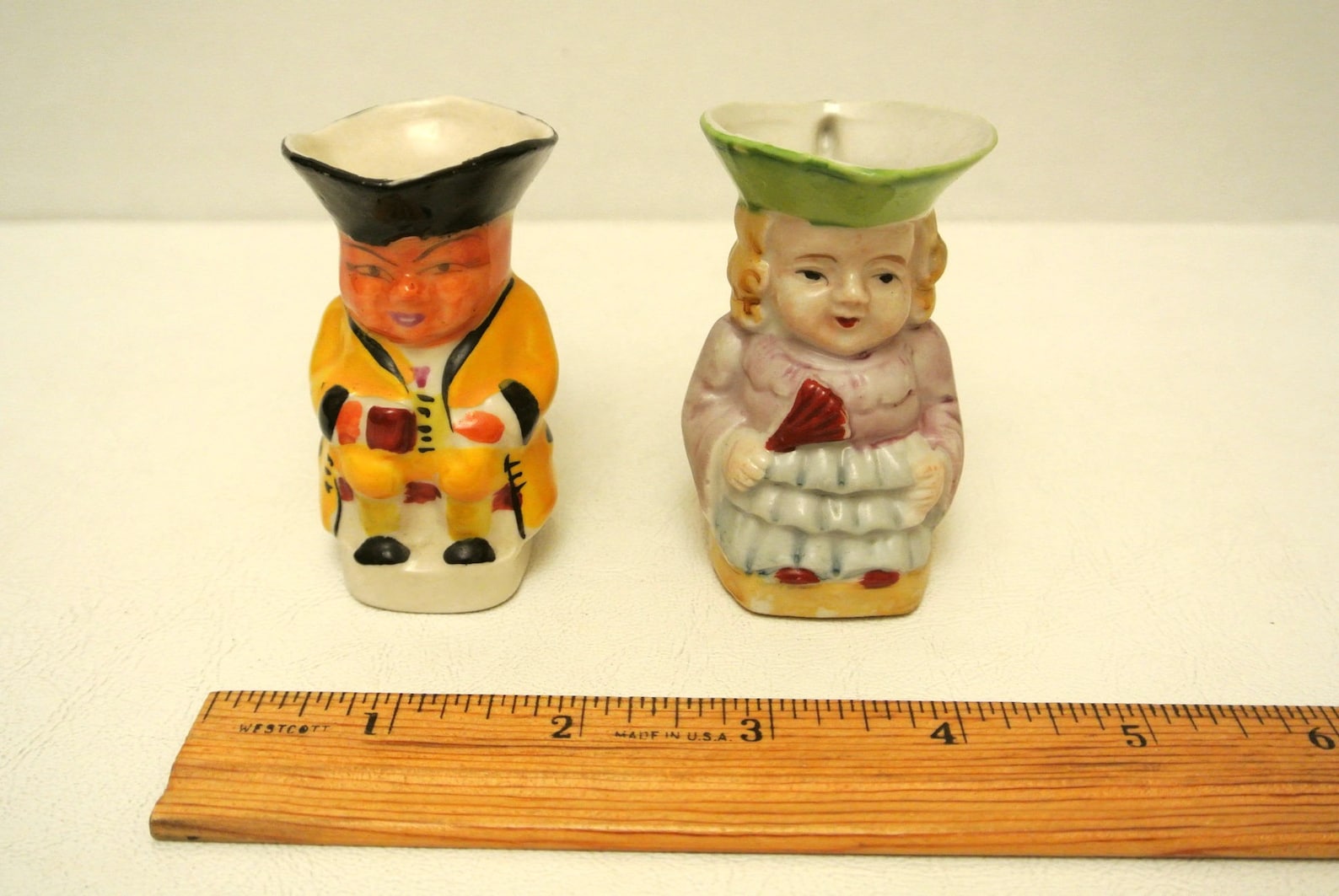 Vintage Set of Three Miniature Toby Mugs Jugs With Feet-mr | Etsy