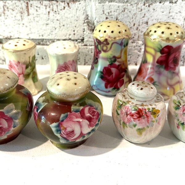 Antique Salt and Pepper Shakers - Etsy