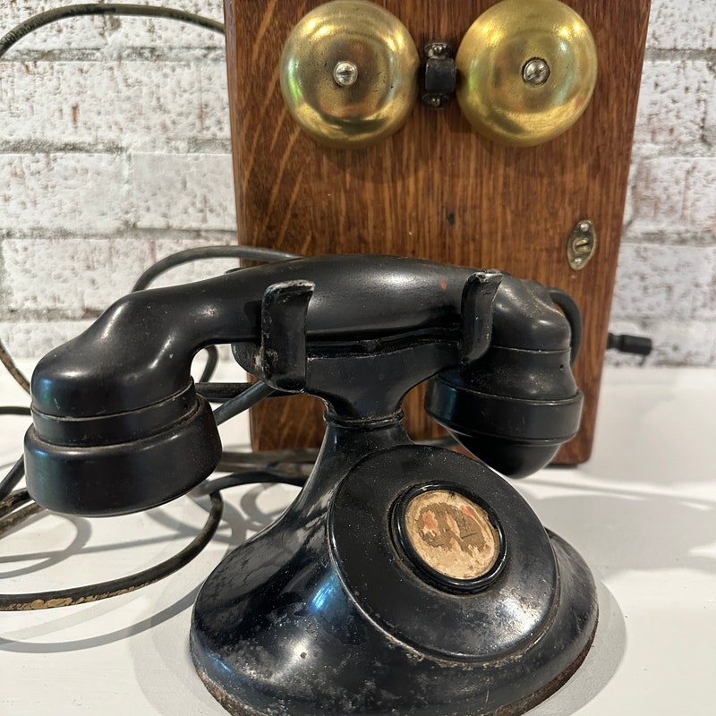 Antique Crank Phone - Etsy