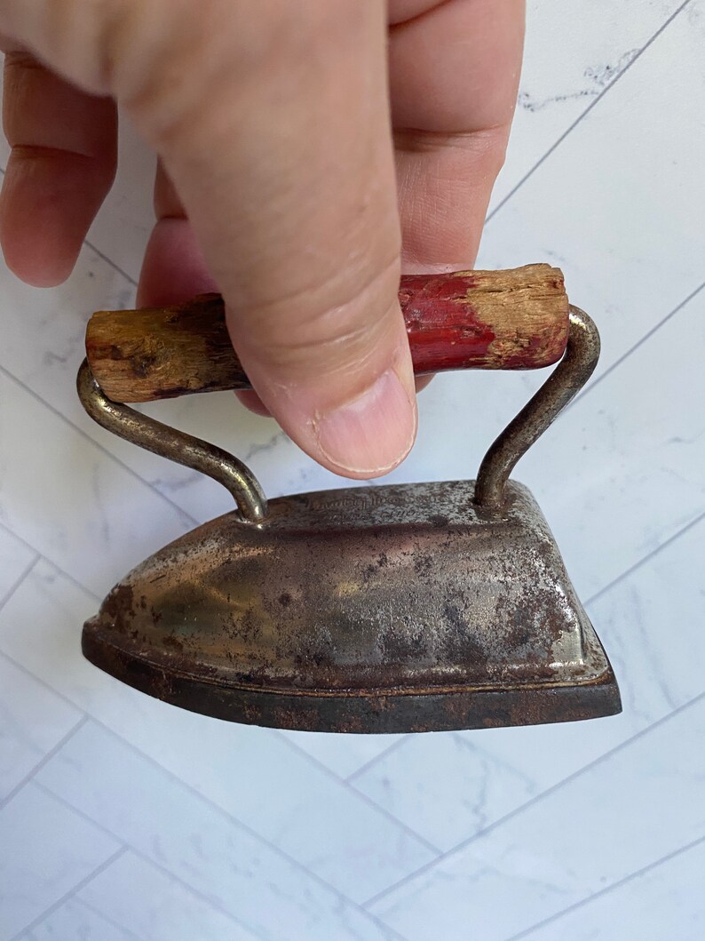 Antique Child's Toy Irons-doll Size Miniatures-set of 2-rustic ...