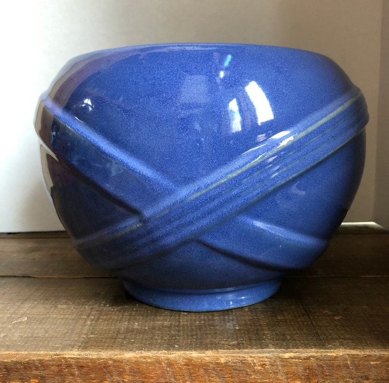 Mid Century California Pottery Large Art Deco Style Rose Bowl - Etsy