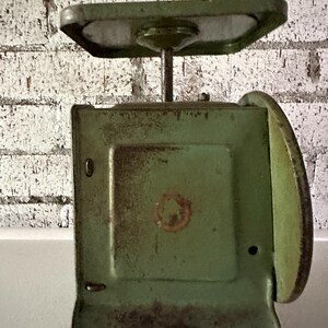 Antique Vintage Green Kitchen Scale-rustic Country Kitchen Scale-shabby ...