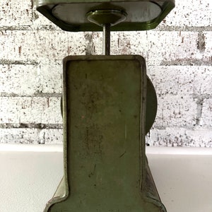 Antique Vintage Green Kitchen Scale-rustic Country Kitchen Scale-shabby ...