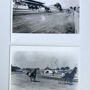 Antique Black & White Photographs of Harness Horse Racing-from the ...