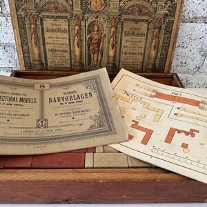 Antique Victorian Stone Building Blocks, Richter's Architecture Bricks ...