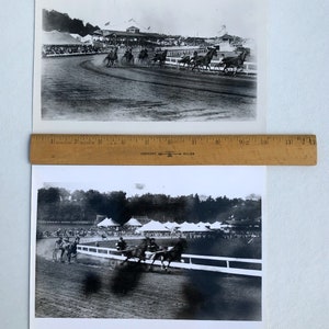 Antique Black & White Photographs of Harness Horse Racing-from the ...