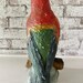 Vintage Chalkware Bird Figurines, Parrot, Owl, Sculptures, Carnival ...