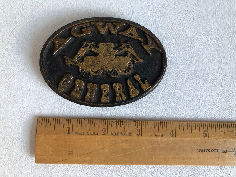 Vintage Cast Iron Agway General Paperweight-antique Style | Etsy