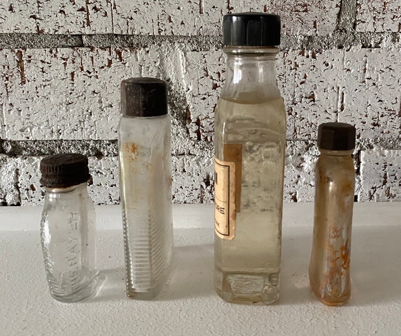 Antique Vintage Glass Bottle Collection-mixed Lot-instant - Etsy