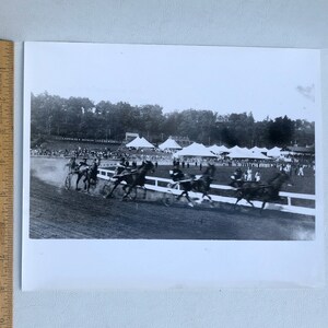 Antique Black & White Photographs of Harness Horse Racing-from the ...