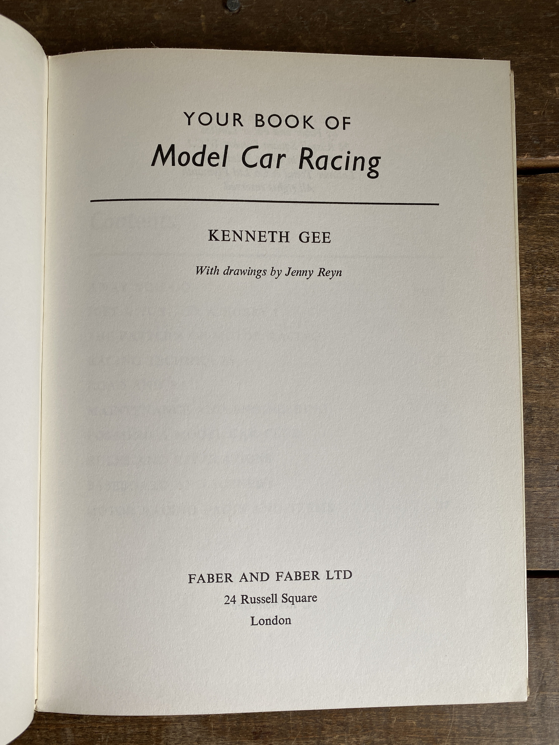 Rare Vintage Book-Your Book of Model Car Racing by Kenneth | Etsy