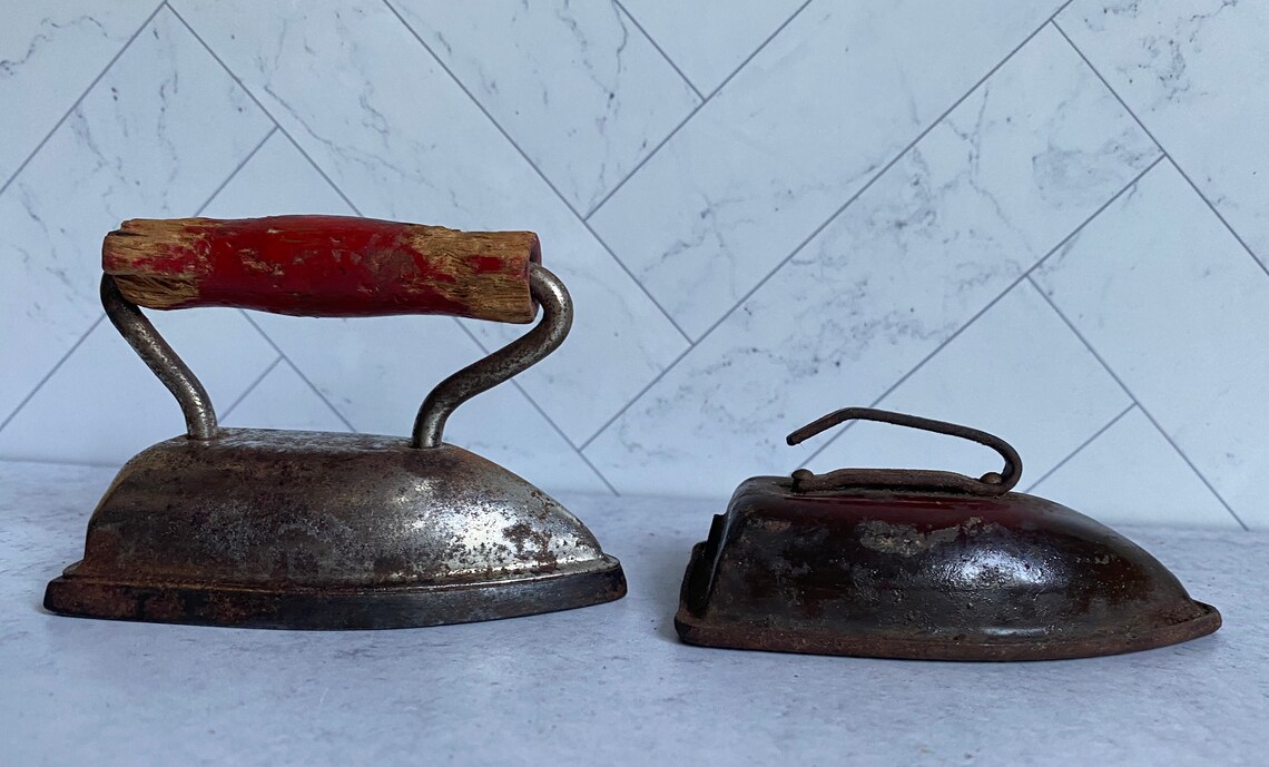 Antique Child's Toy Irons-doll Size Miniatures-set of - Etsy