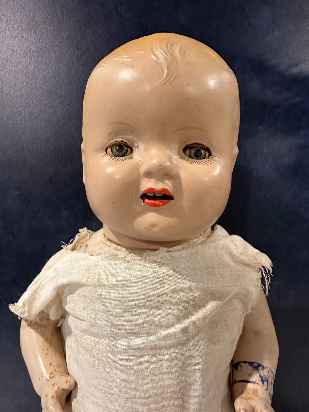 Antique Baby Hendren Doll-composite & Cloth-mama Doll-madame Georgene ...