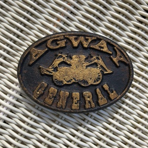 Vintage Cast Iron Agway General Paperweight-antique Style Advertising ...