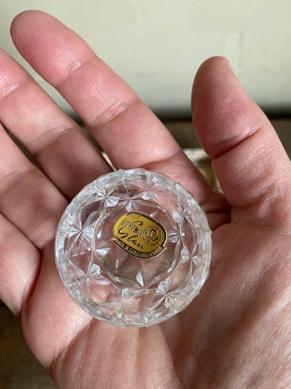 Mid Century Set of Czech Pressed Glass Salt Cellars W/spoons & - Etsy