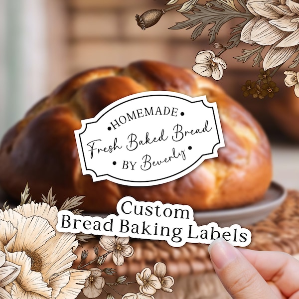 Sourdough Bread Personalized Stickers - Etsy