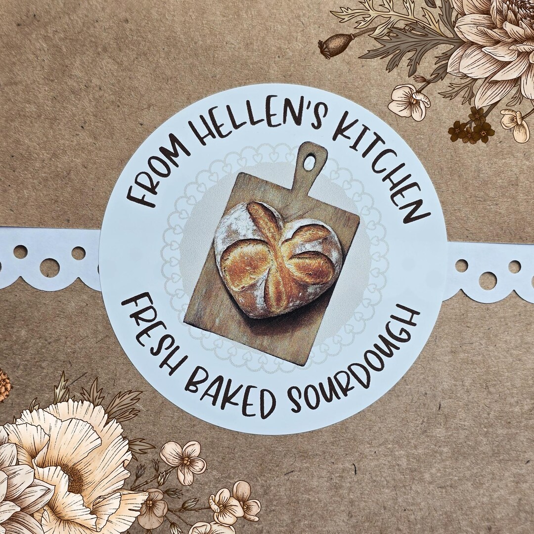 Personalized Homemade Bakery Labels || Custom Baking Stickers|| Baked ...