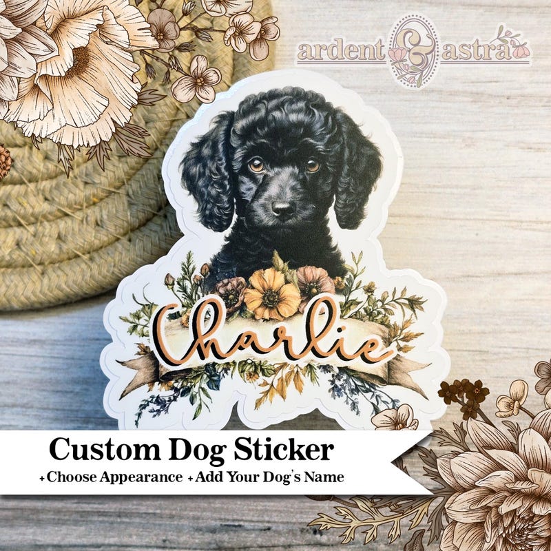 Poodle Sticker - Etsy