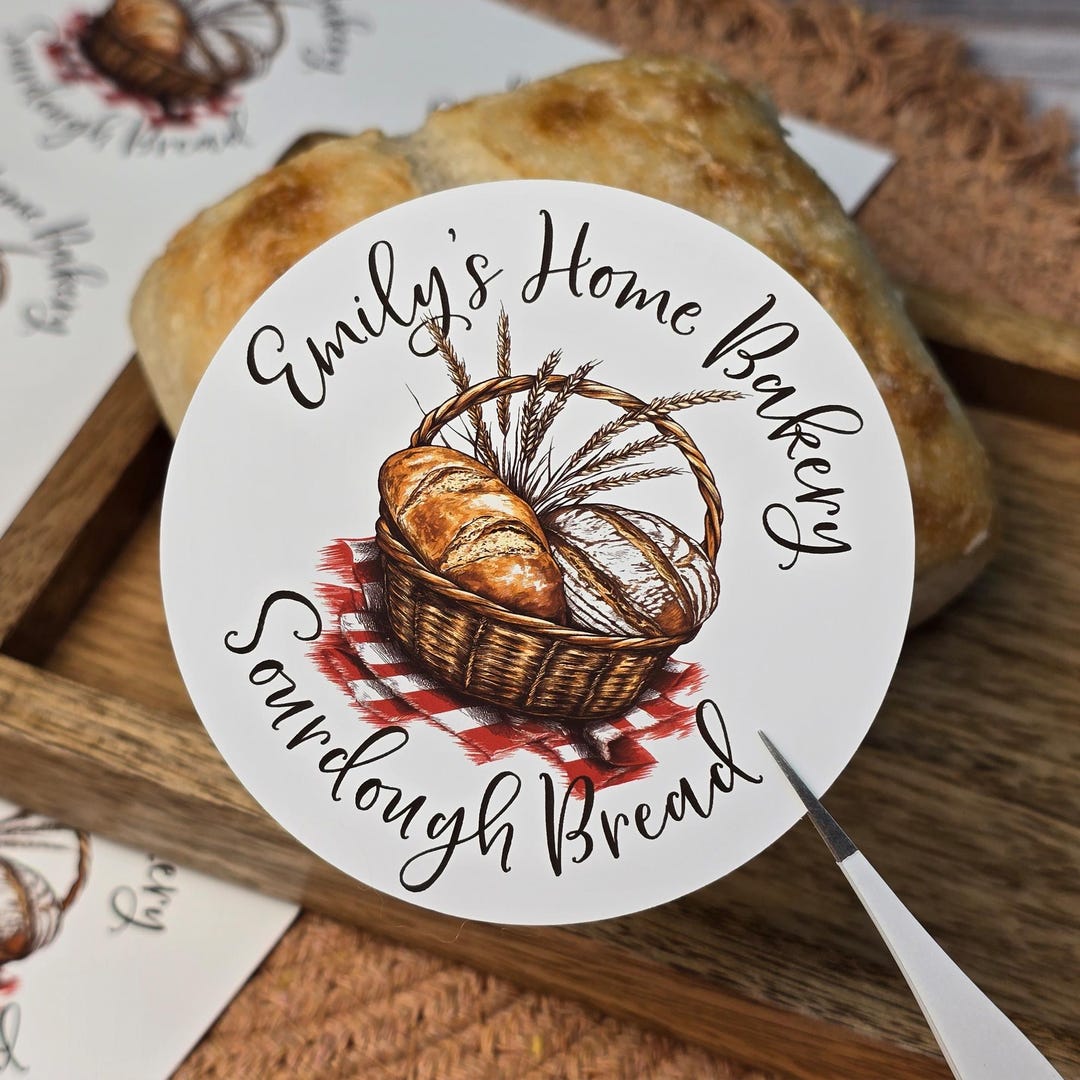 Personalized Homemade Bakery Labels Custom Baking Stickers Baked Goods ...