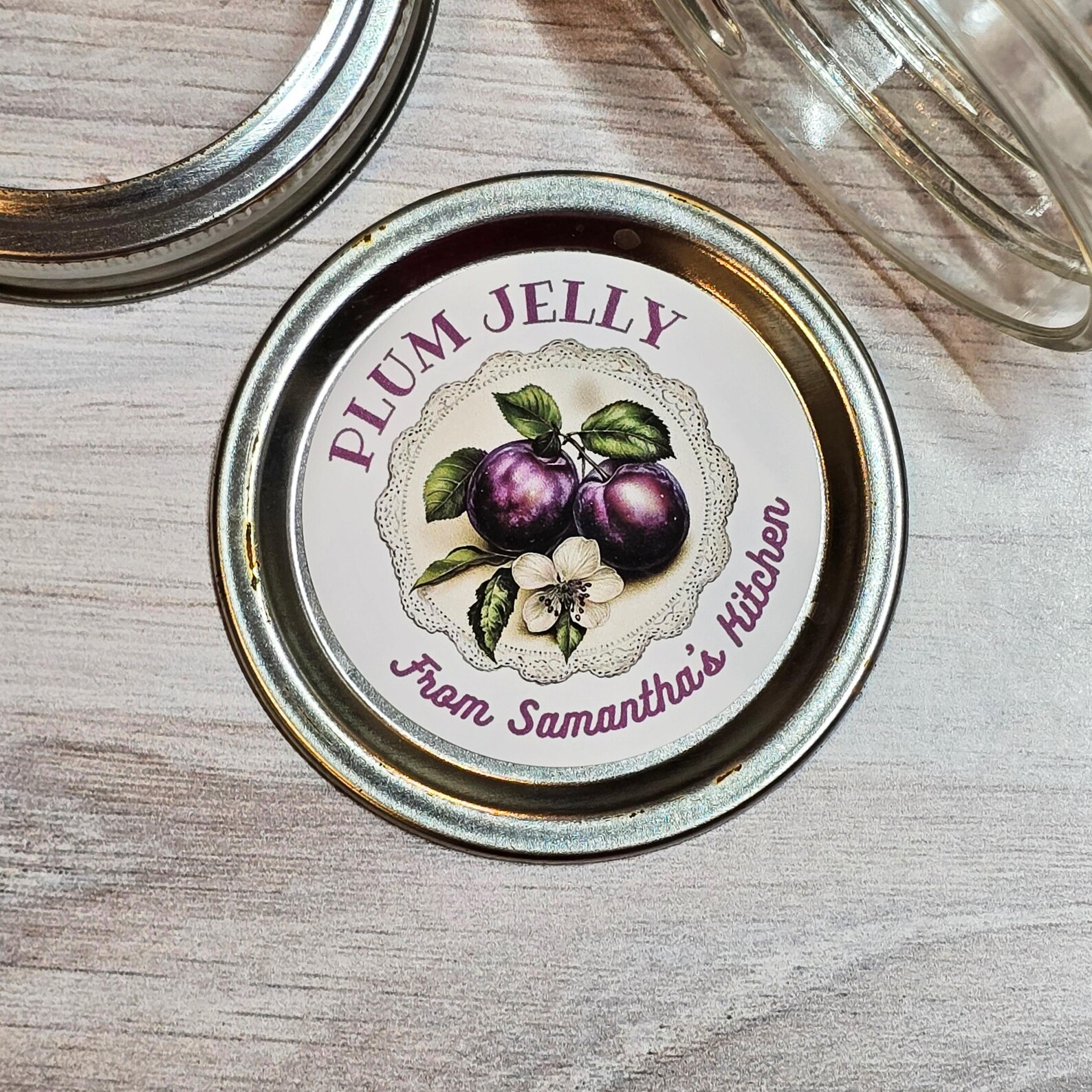 Personalized Plum Jelly Canning Labels || Custom Preserving Stickers ...