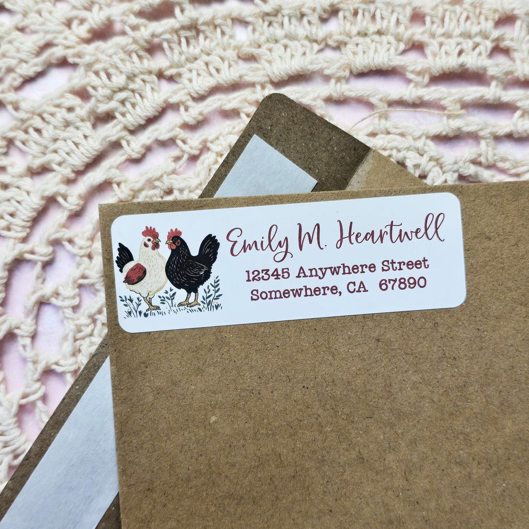 Personalized Return Address Labels || Custom Address Mail Stickers ...