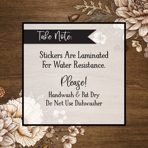 Custom Poem or Quote Sticker Vintage Paper Background Your Words, Quote ...