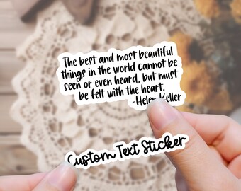 Custom Quote Sticker,water Bottle Sticker,laptop Sticker,kindle Sticker ...