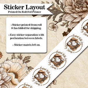 Personalized Homemade Bakery Labels || Custom Baking Stickers || Baked ...
