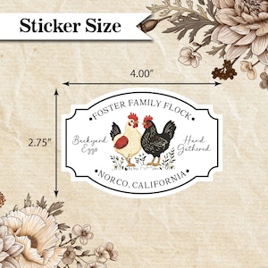 Custom Vintage Egg Carton Labels || Personalized Homestead Stickers ...