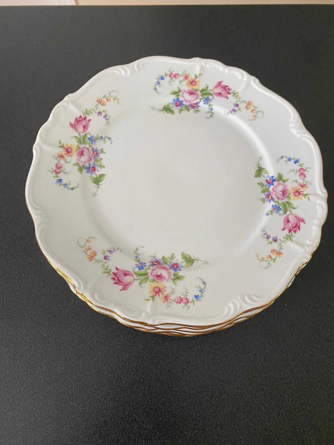 Set of 11 Early 20thc Edelstein Bavaria Maria Theresia in the Spring ...