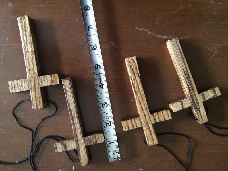 Hand Crafted Christ Church Cleveland NC Wooden Cross Cruxifux Lot of 5 ...