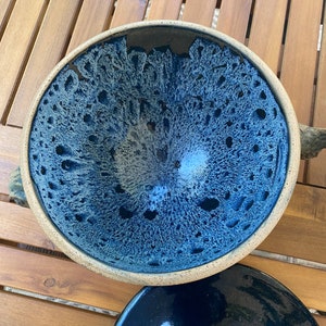 American Steve Turpin 20c Studio Pottery Folk Art Fish Handled Covered ...