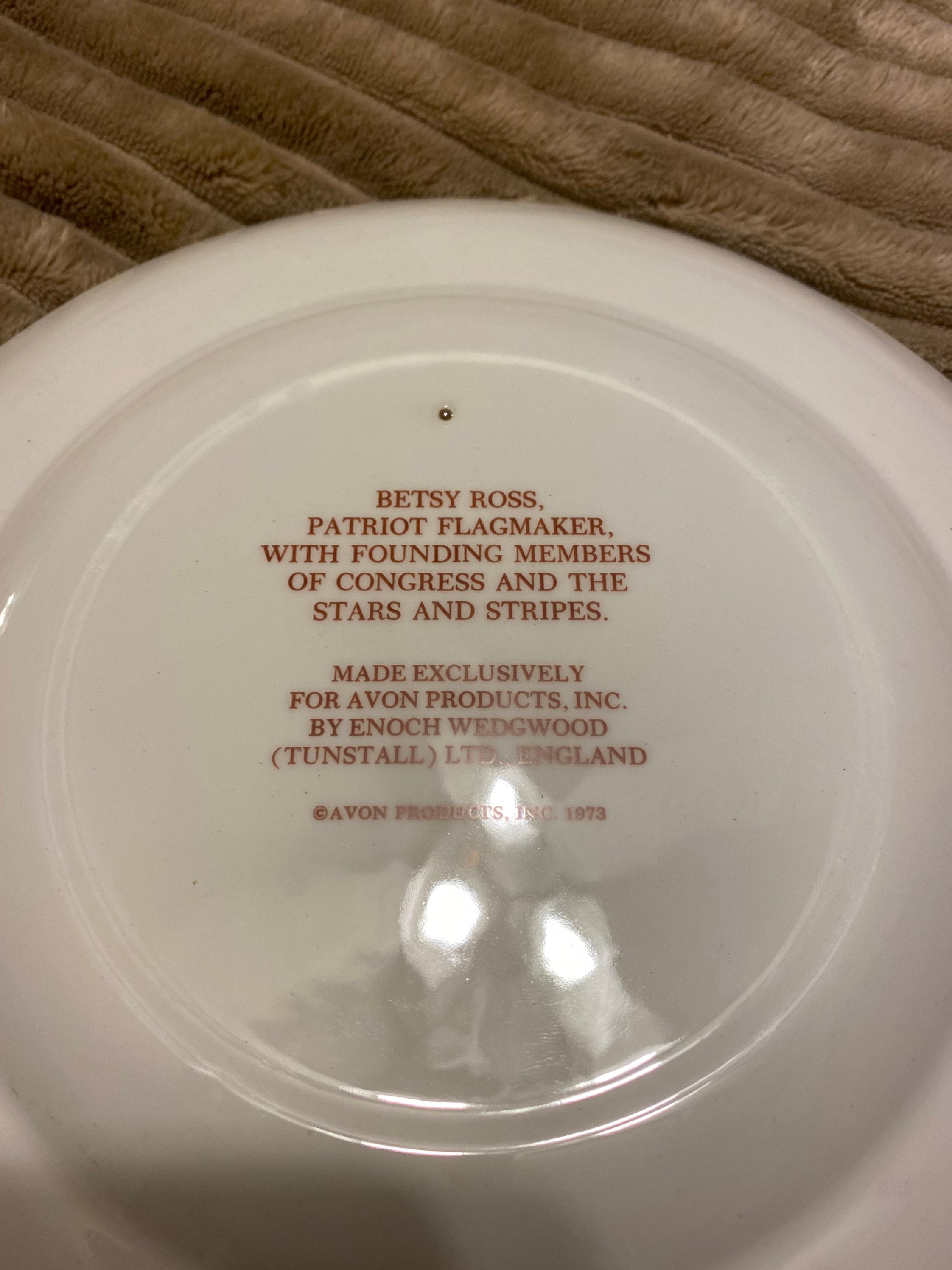 Avon Collectible Betsy Ross Plate 8.75” Wide - Etsy