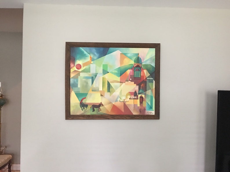 Original Oil on Canvas Cubism modernist Expressionism Lloyd | Etsy