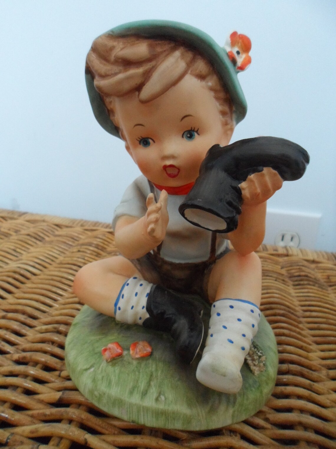 A Boy and a Girl Hand Painted Figurine Japan 5 Tall - Etsy