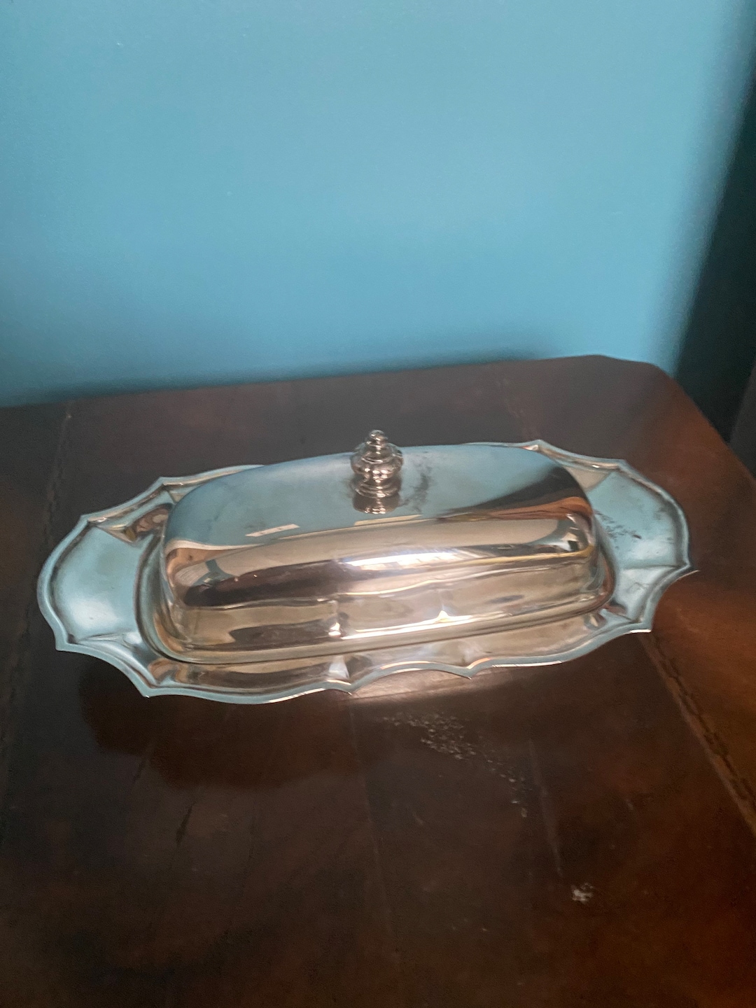 Butter Dish Silver Plate With Glass Insert by International Silver Co ...