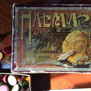 Antique Victorian Halma Checker Board Patented May 1888 - Etsy