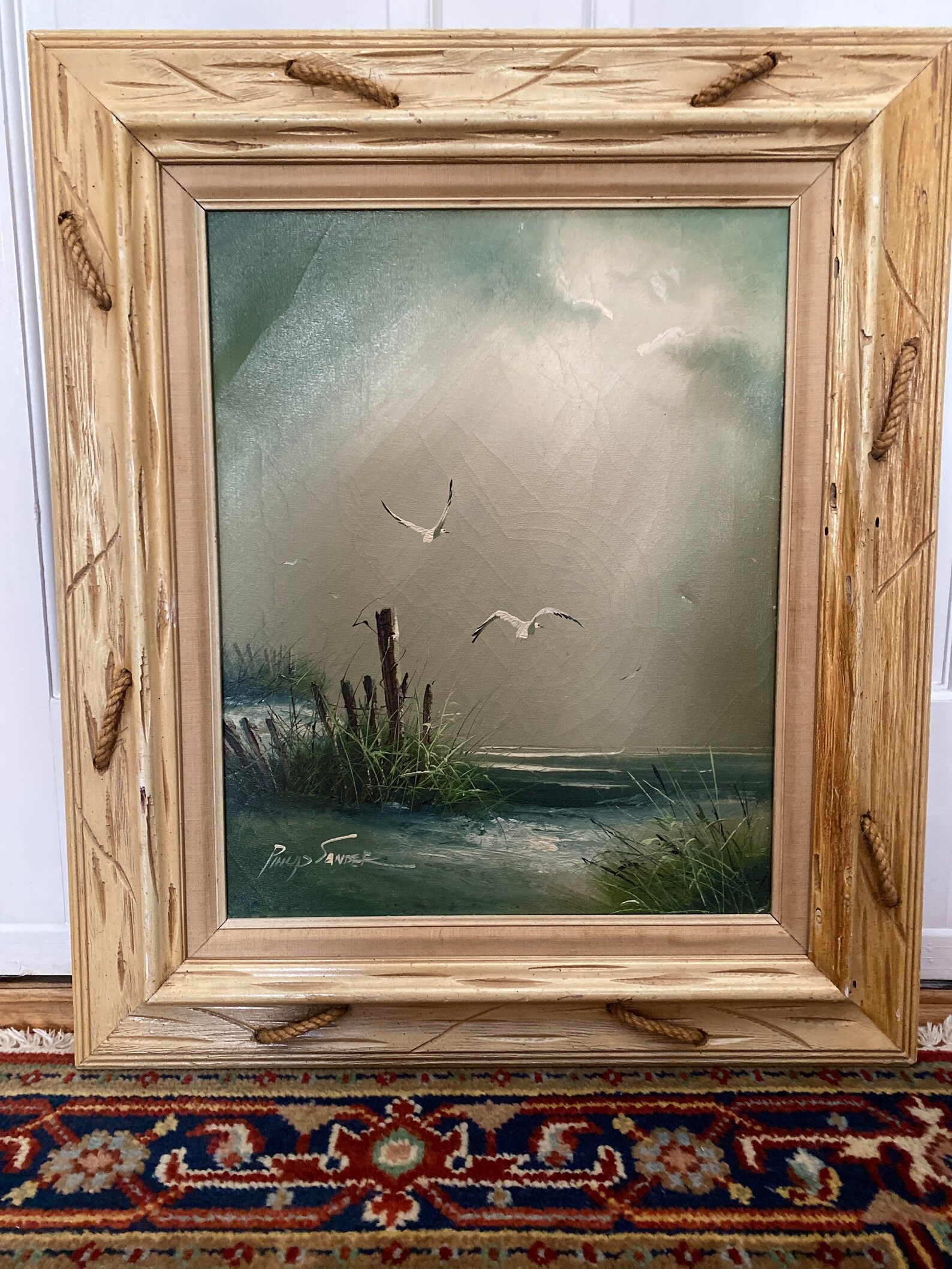 Seascape oil on canvas original painting by Philip Sandee | Etsy