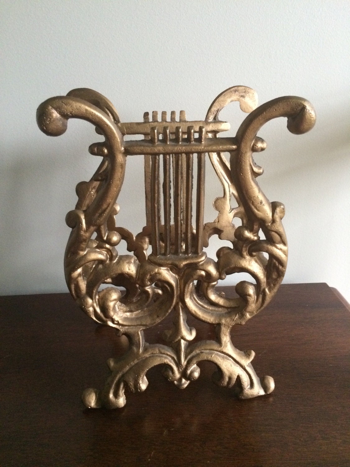 Brass Magazine Book Rack Stand - Etsy