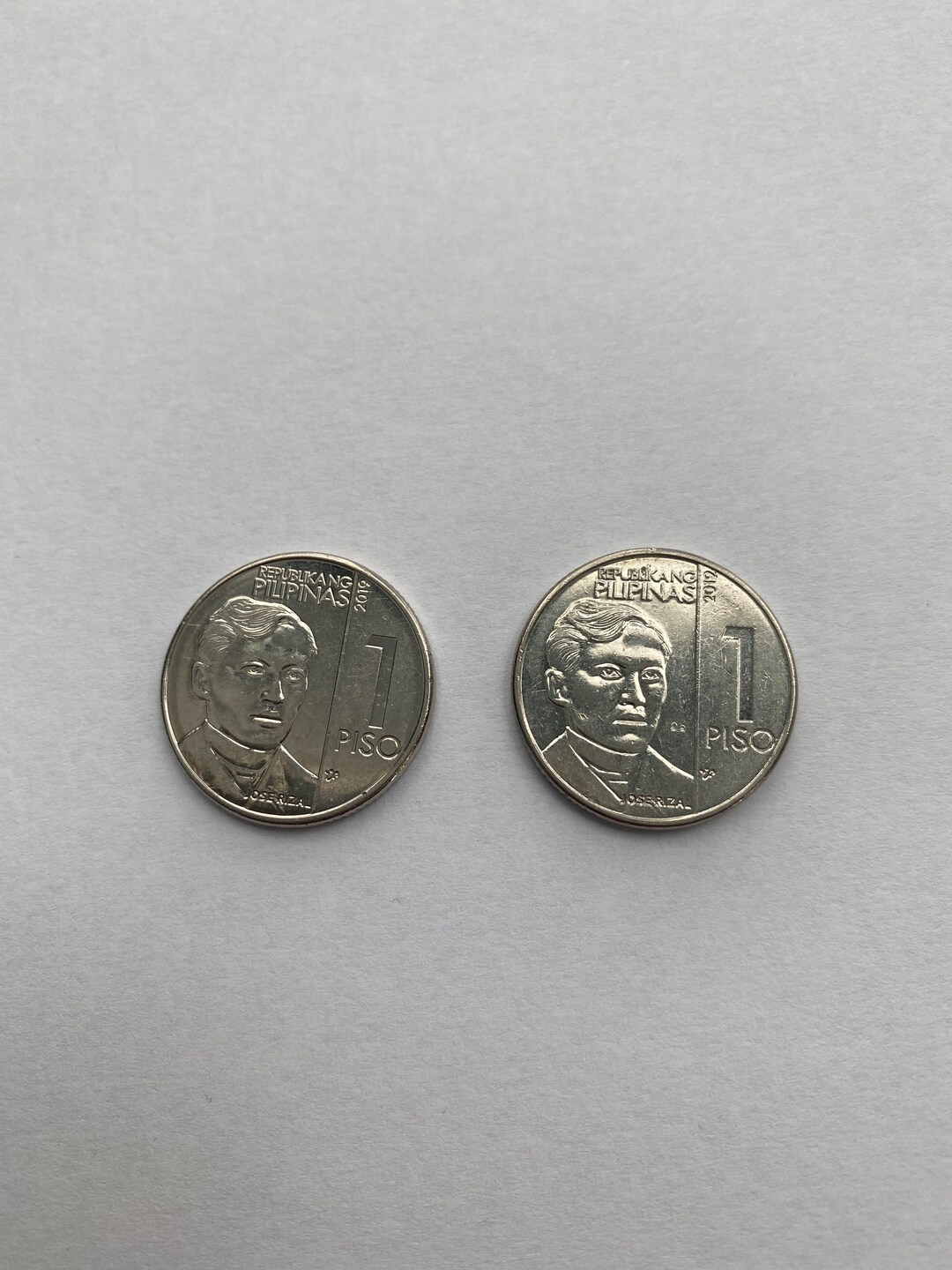 Philippine 1 Peso Coin 2019 Jose Rizal Lot of 2 - Etsy