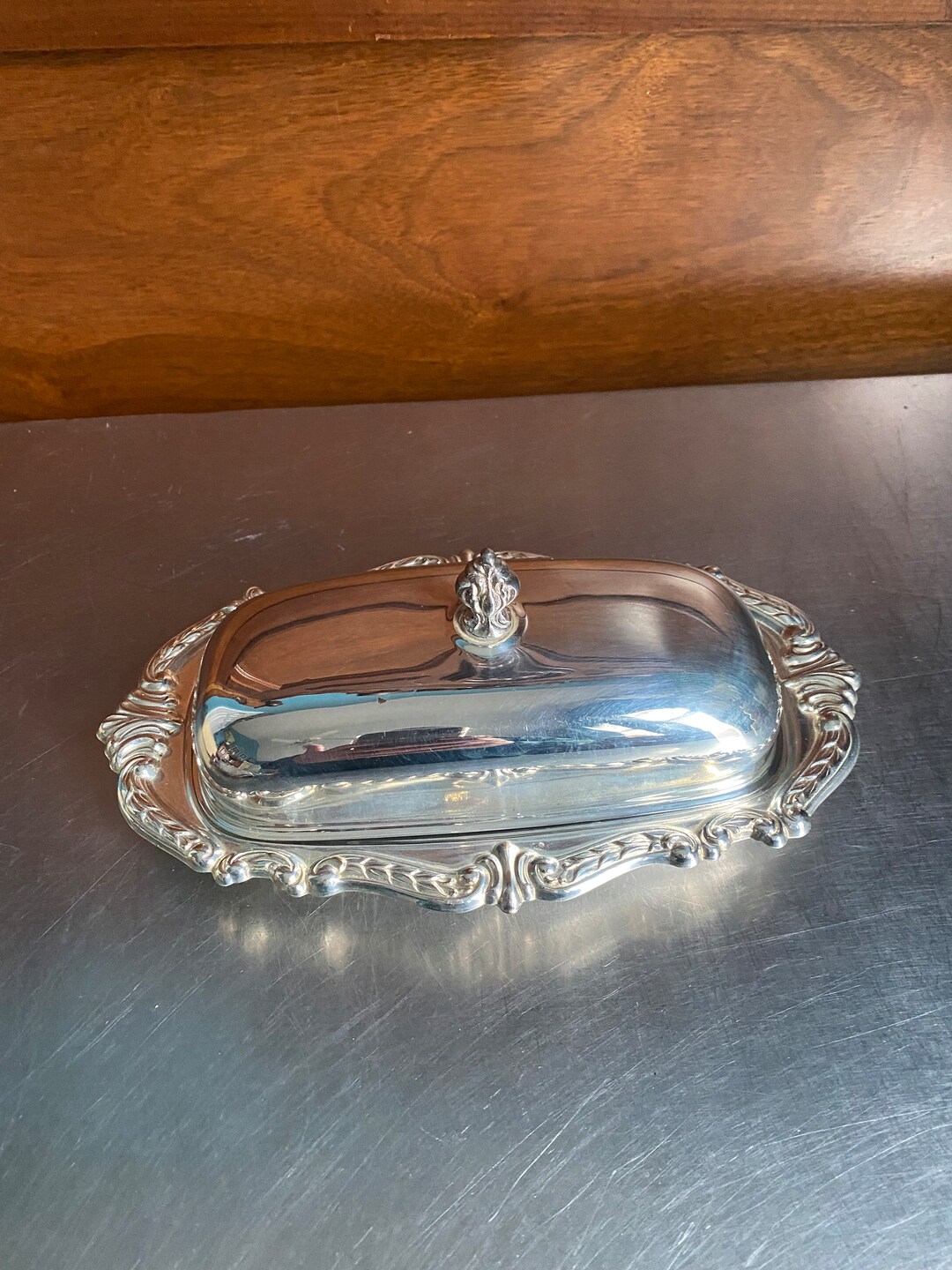 Sheridan Silver Plate Butter Dish With Glass Insert - Etsy