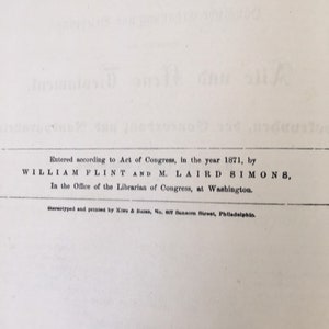 Antiquarian 1871 William Flint M Laird Simons German Bible Good ...