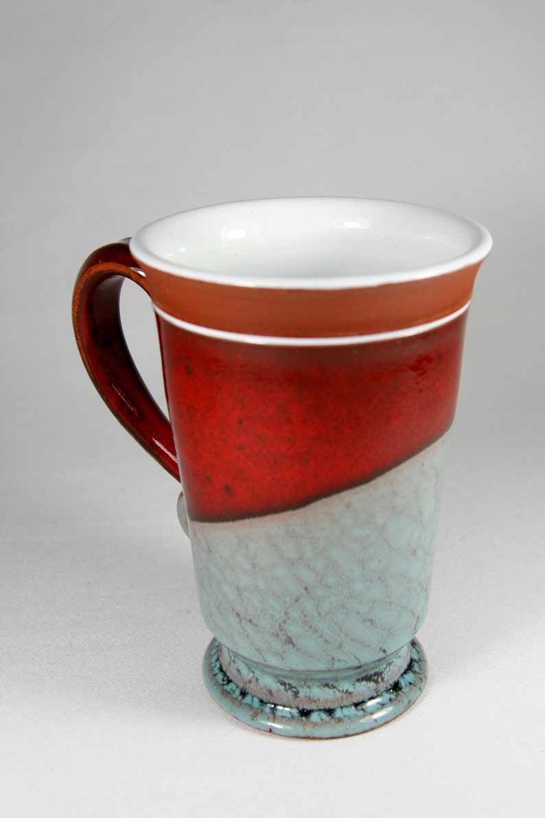 Ceramics and Pottery Coffee Mug Red Tea Mug Unique Ceramic | Etsy