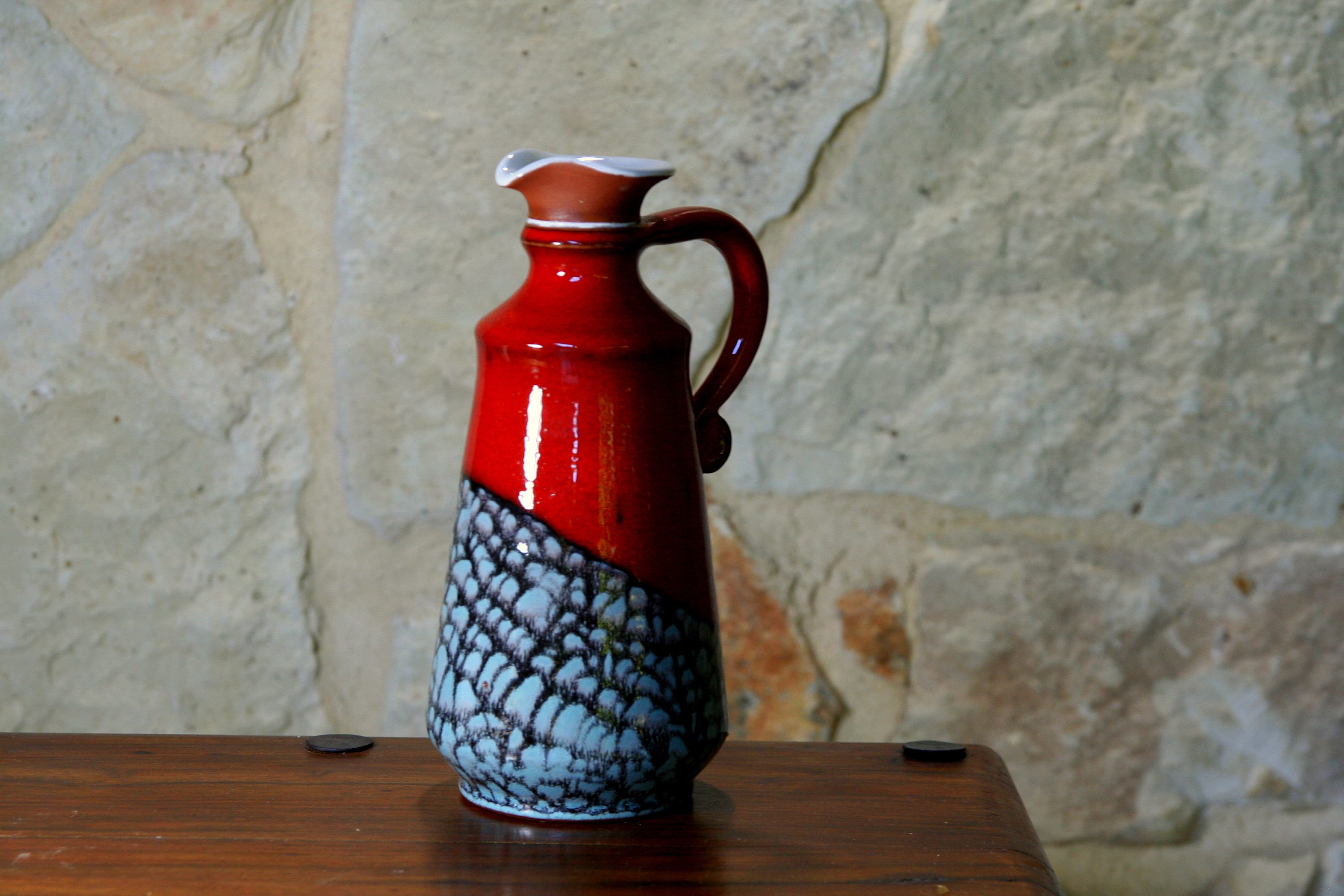 Brocca di ceramica lanciata a mano brocca d'acqua in | Etsy